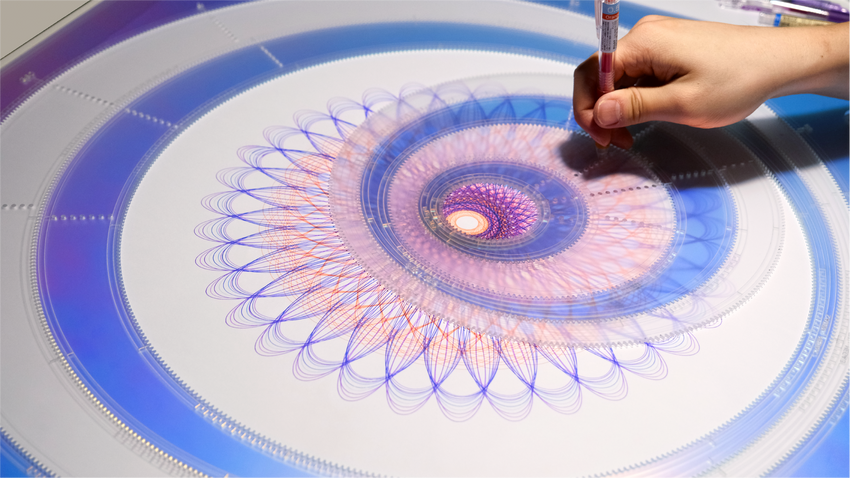 Giant Professional Spirograph Drawing Toolset - PLANARC MEGA Spiral Ma ...