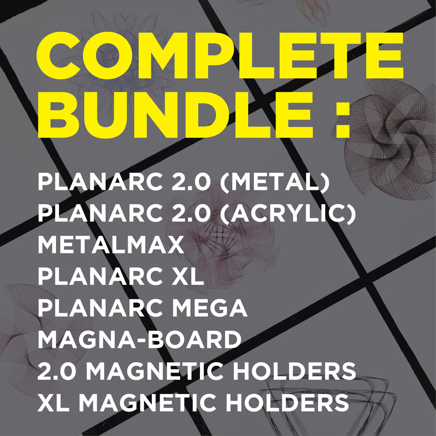 Complete Bundle Set - All-in-One Planarc Professional Spirograph Drawi ...