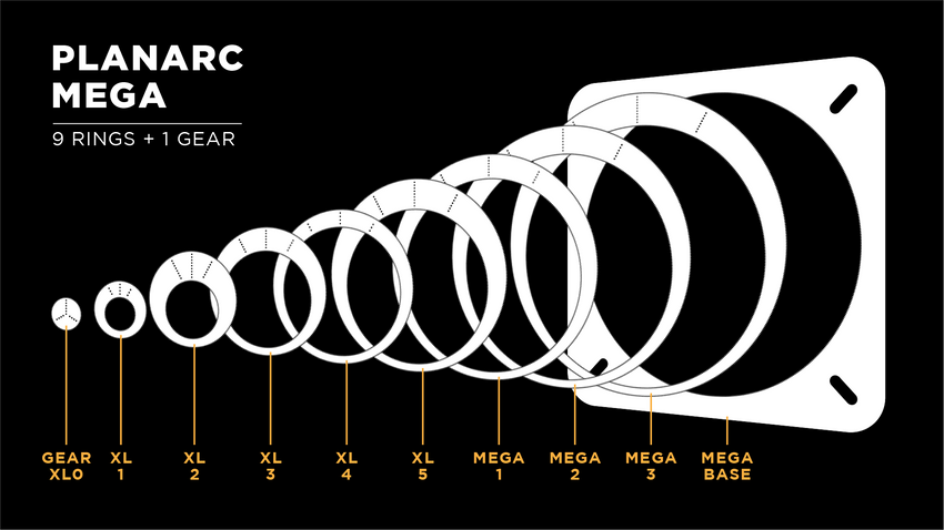 Giant Professional Spirograph Drawing Toolset - PLANARC MEGA Spiral Ma ...